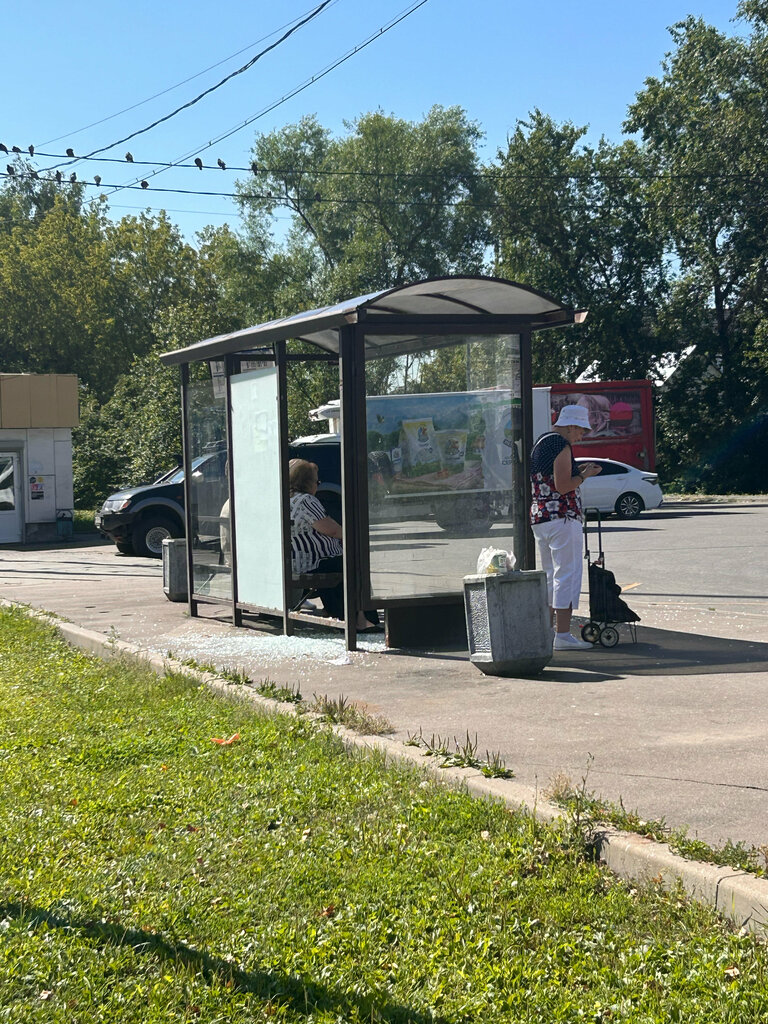 Toplu taşıma durağı Poselok Tolstopaltsevo, Moskova, foto