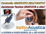 Acustica Italfon (Piazza Cavour No:20), i̇şitme cihazları  Katanya'dan