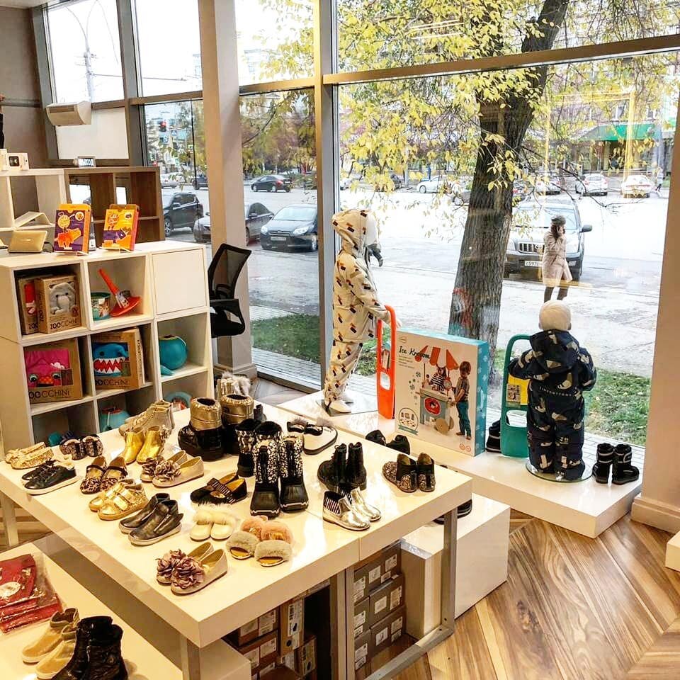 Çocuk giyim mağazaları Babybug concept store, Novosibirsk, foto