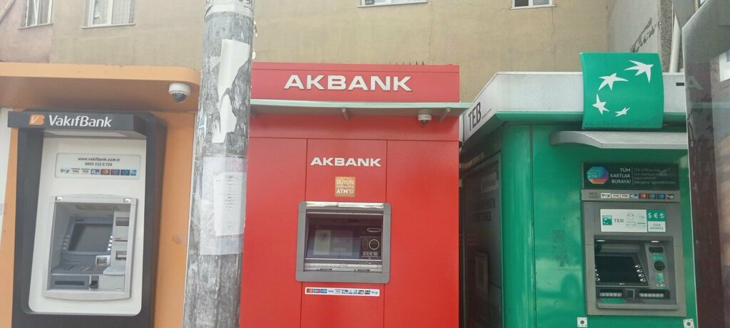 ATM'ler Akbank ATM, İstanbul, foto