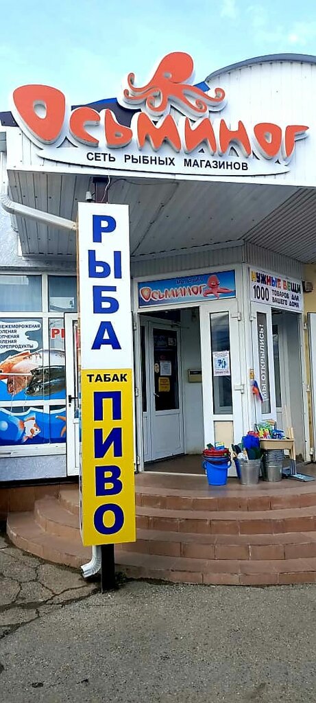 Balık ve deniz ürünleri Осьминог, Slaviansk‑na‑Kubani, foto