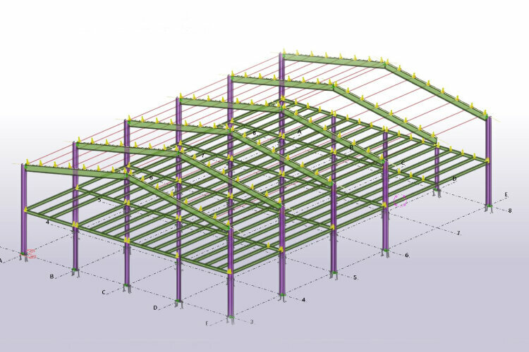 Montaj çalışmaları Maxico Steel Construction, Dubai, foto