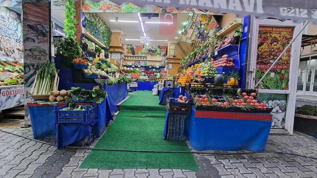 Gıda üreticileri Göktürk Manavı, İstanbul, foto