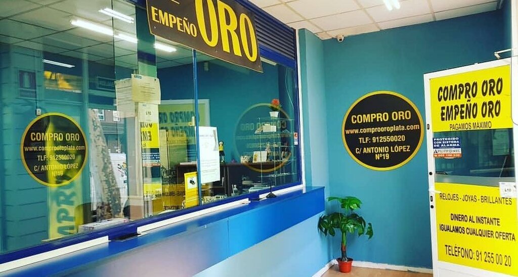Kuyumcu atölyeleri Compro Oro Babilonia Oro, Madrid, foto