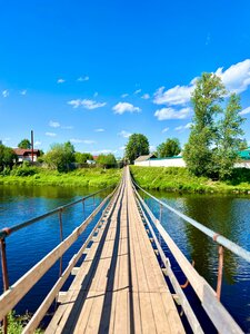 Подвесной мост (Novgorod Region, Borovichi), turistik yerler  Borovichy'den