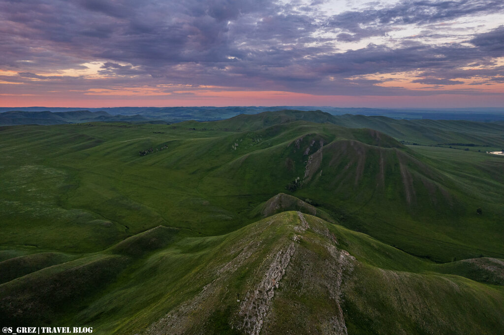 Dağ zirvesi Гора Провальная, Orenburgskaya oblastı, foto