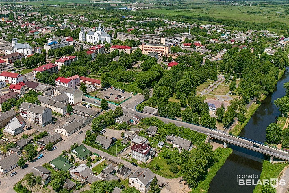 Turistik yerler Slonimsky castle, Slonim, foto
