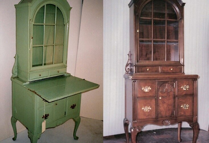 Antikacı dükkanları Zollinger Furniture Co, Missouri Eyaleti, foto