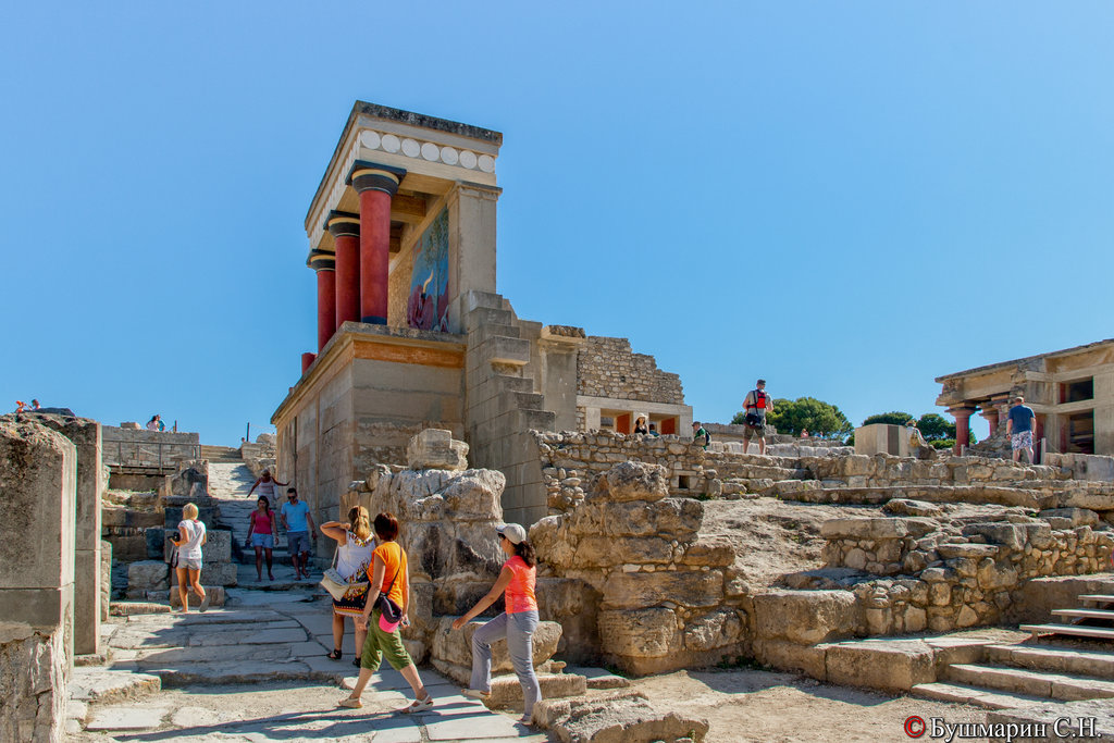 Turistik yerler Кносский дворец-лабиринт царя Миноса, Dünya, foto