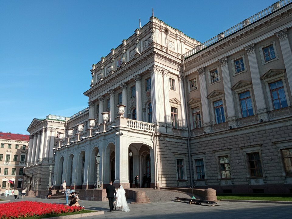 Ortodoks kiliseleri Church of Saint Nicholas the Wonderworker at Mariinsky Palace, Saint‑Petersburg, foto