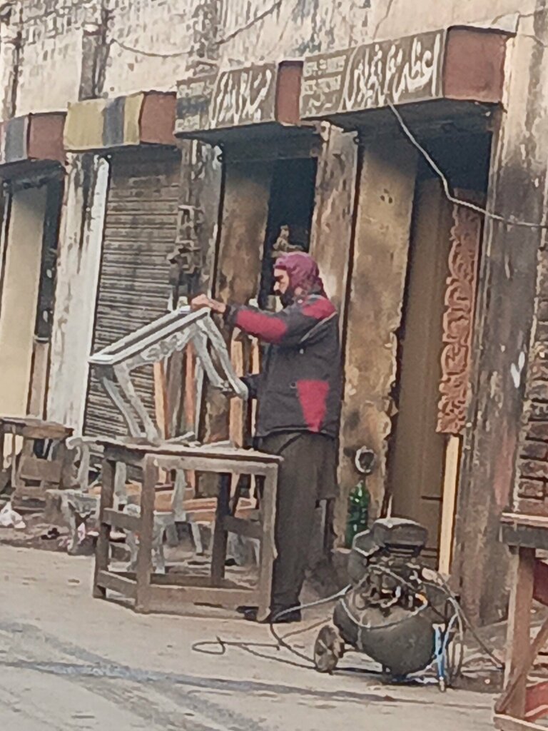Kapı aksesuarları Azam Mughal Furniture Workshop, Lahor, foto