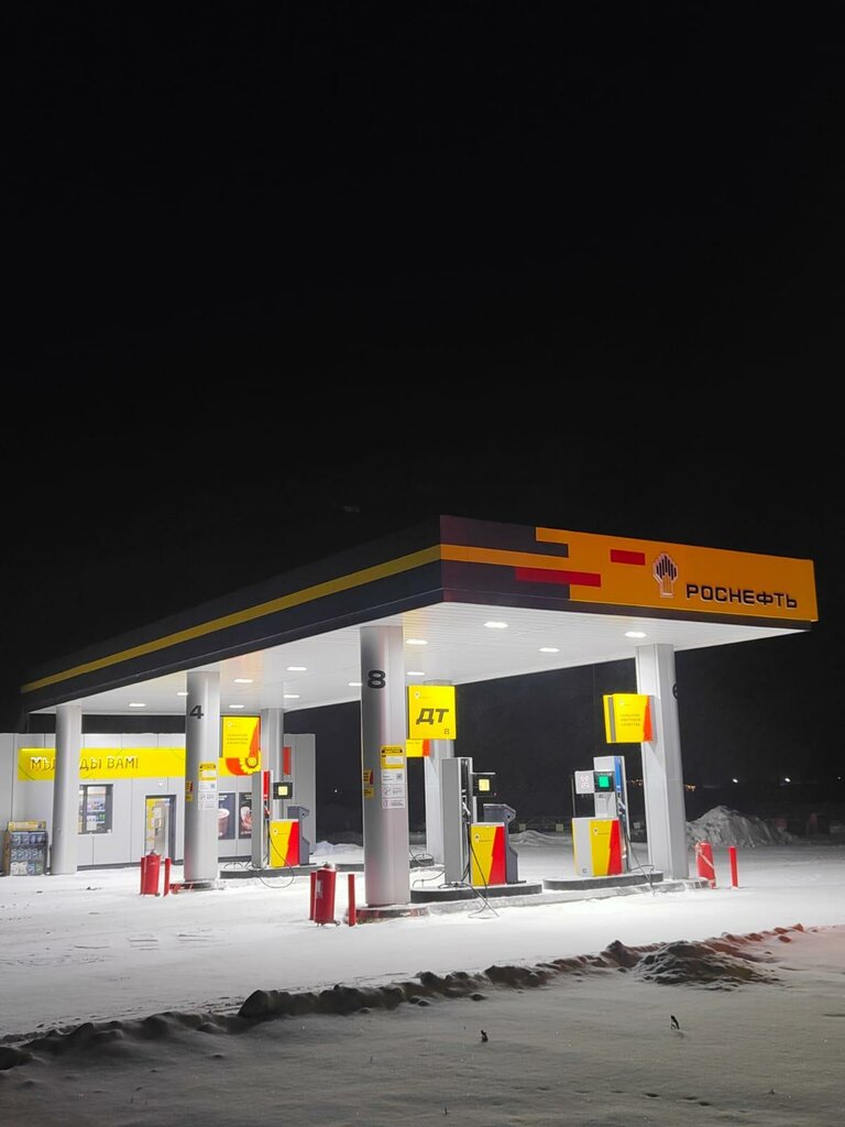 Benzin istasyonu Rosneft', Altayski krayı, foto