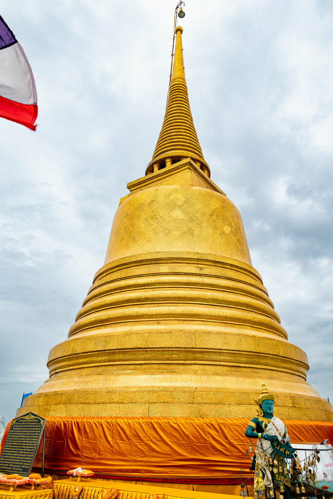 Pagoda Wat Saket Golden Mount, Bangkok, foto