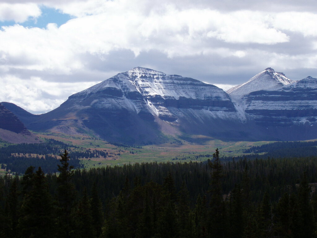 Dağ zirvesi King's Peak 4123 meters, Utah, foto
