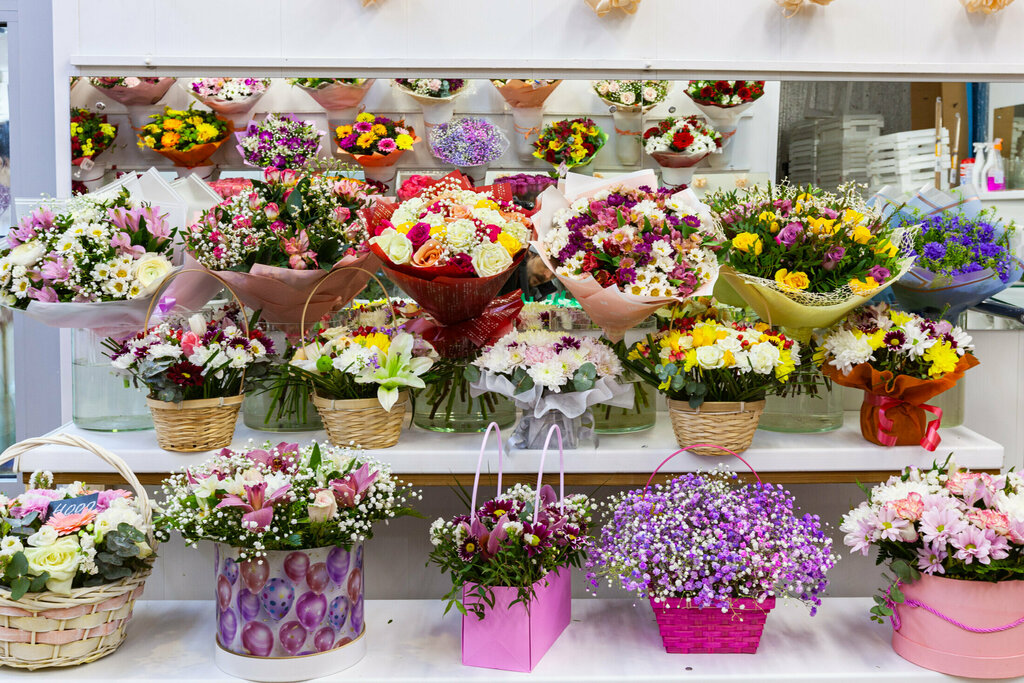 Çiçekçiler Cvetochnyj Market, Moskova, foto