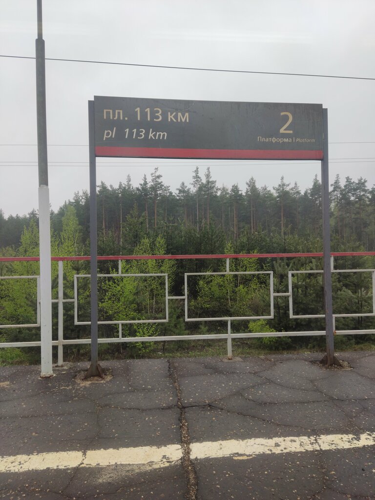 Tren istasyonu платформа Новое Перепечино, Vladimirskaya oblastı, foto