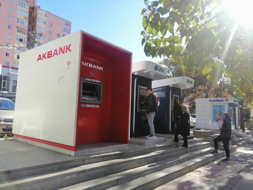 ATM'ler Akbank ATM, İstanbul, foto