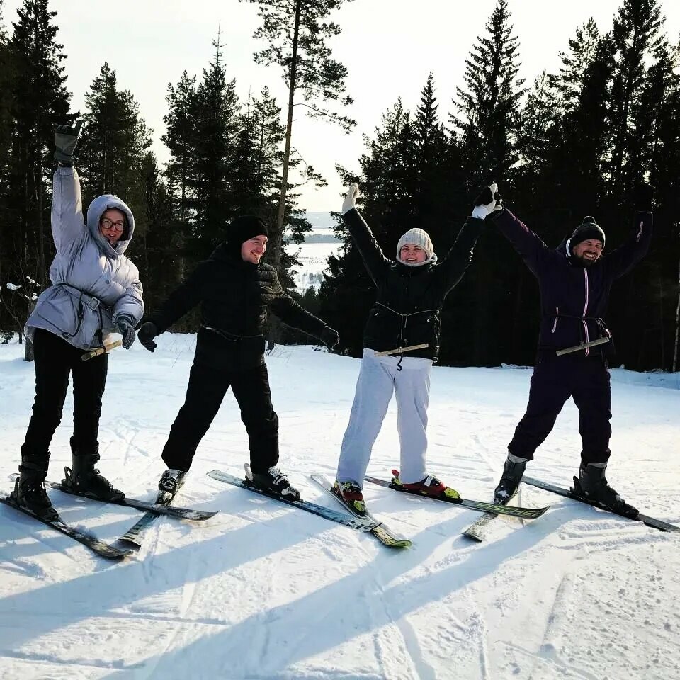 Kayak merkezleri Ski resort Myshchelka, Permski krayı, foto