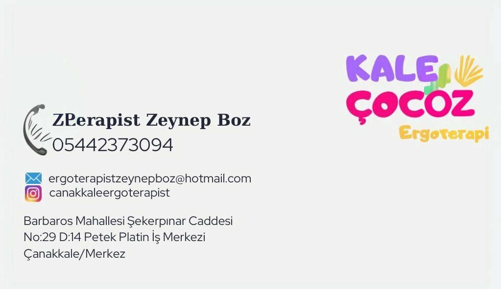 Uzman hizmetleri Kale Çocuk Ergoterapi - Zeynep Boz, Çanakkale, foto