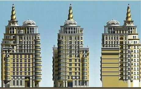 Konut blokları Patriarkh, Moskova, foto