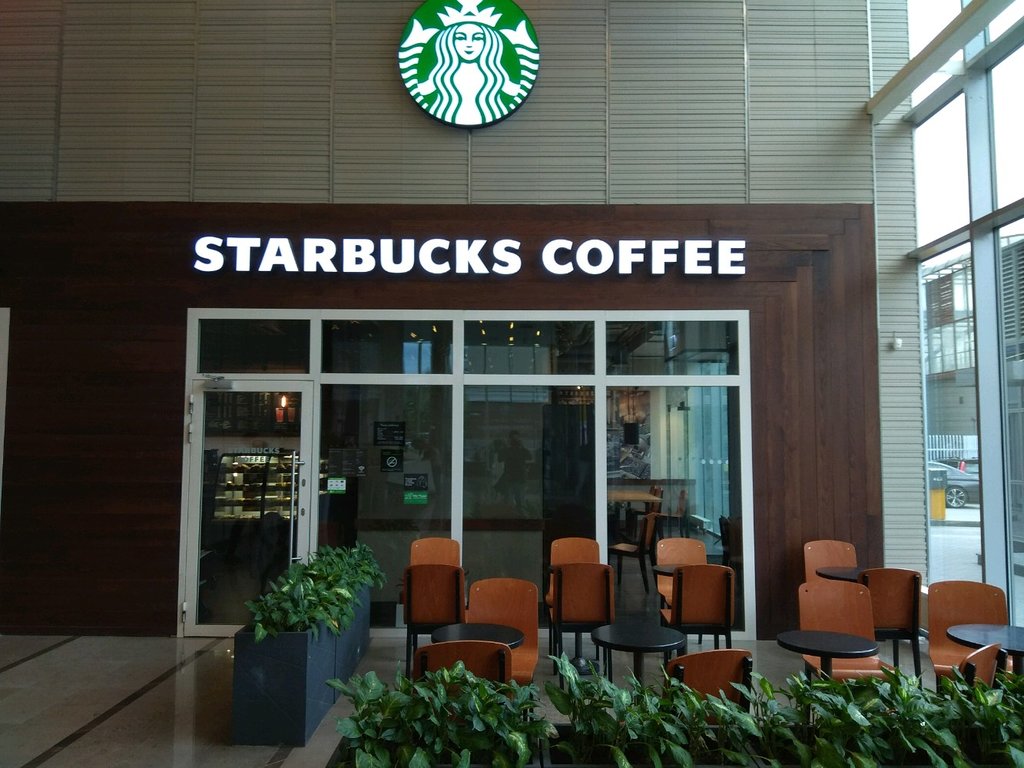 Kahve dükkanları Starbucks, Moskova, foto