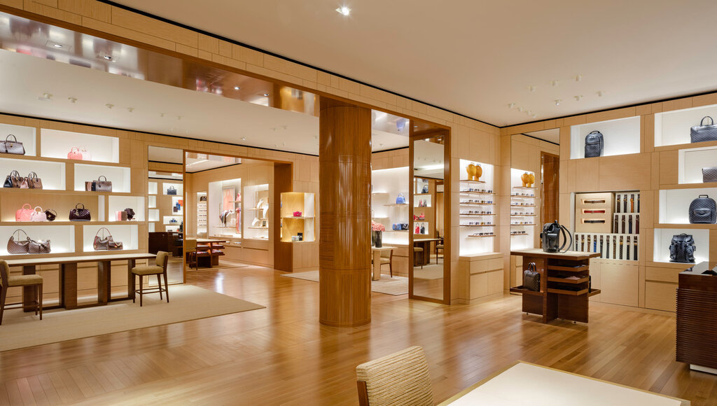 Kürk ve deri giyim mağazaları Louis Vuitton Houston Saks, Houston, foto