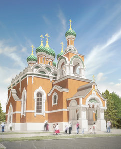 Church of the Holy Great Martyr Catherine (улица 60 лет Октября No:16/98, Симферополь), ortodoks kiliseleri  Simferopol'dan (Akmescit'ten)