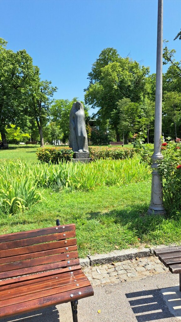 Park, sokak heykeli Памятник Бранко Радичевичу, Belgrad, foto