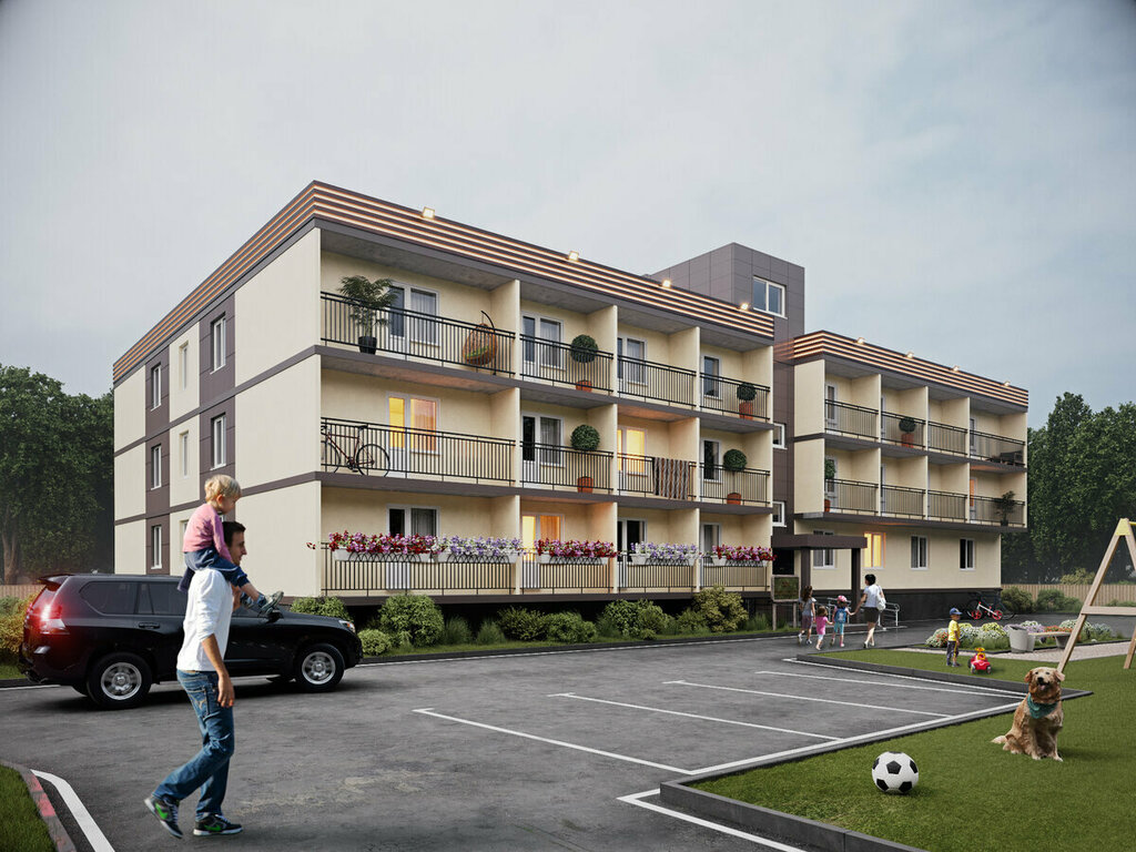 Konut blokları Jk Shokolad, Udmurtiya, foto