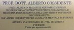 Cossidente Prof. Dr. Alberto Neuropsichiatra (Via dei Bardi No:28, Florence), özel muayenehaneler  Floransa'dan
