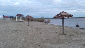 Пляж (Tyumen Region, Tobolsk, derevnya Volgino), plaj  Tobolsk'tan