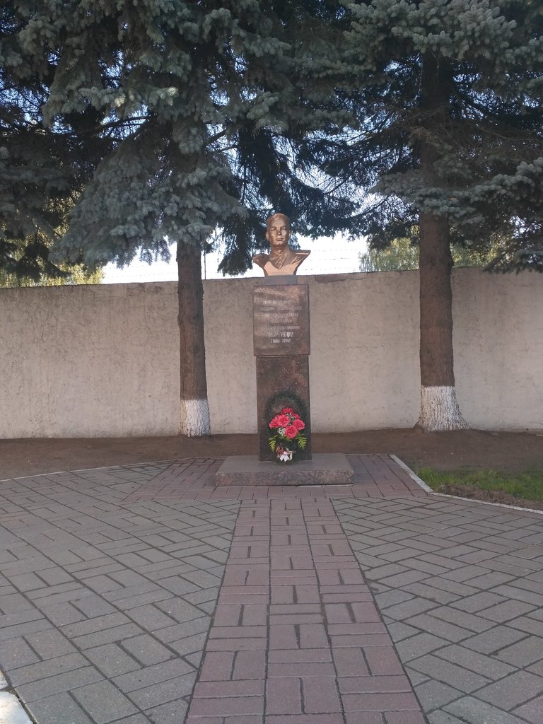Anıt, heykel Бюст генерала В.Ф. Маргелова, Pskov, foto