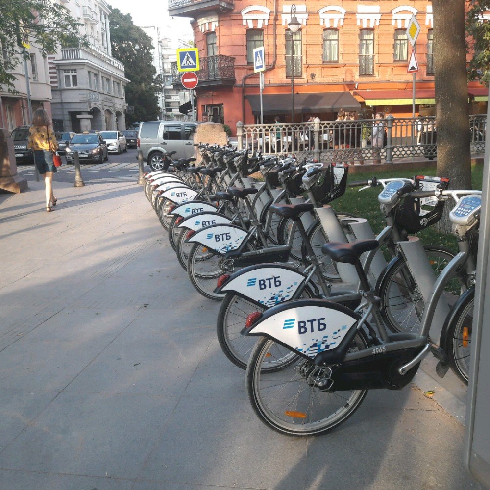 Bisiklet kiralama Velobike, Moskova, foto