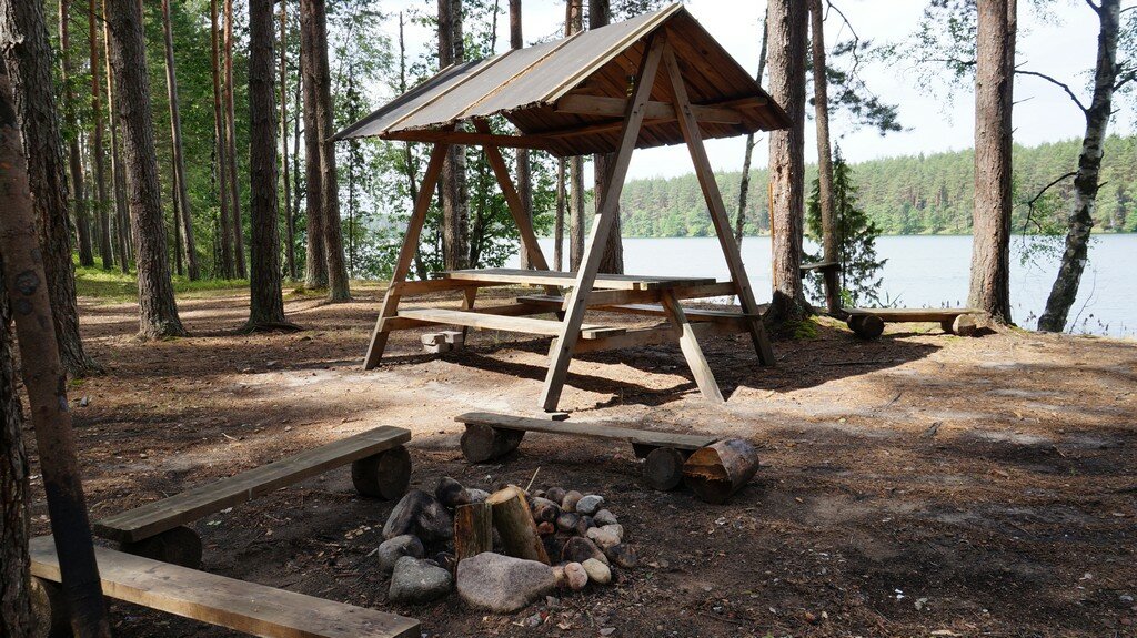 Kamp alanları Campsite Medvedno-3, Vitebskaya oblastı, foto