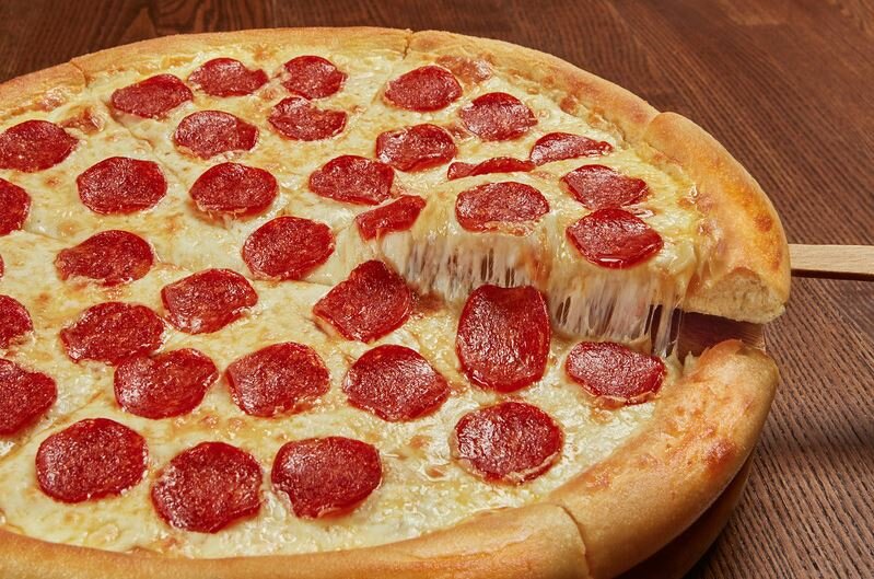 Pizzacılar Domino Pizza, Moskova, foto