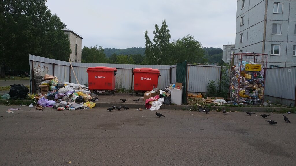 Çöp alanları Trash and garbage disposal area, Mejdureçensk, foto