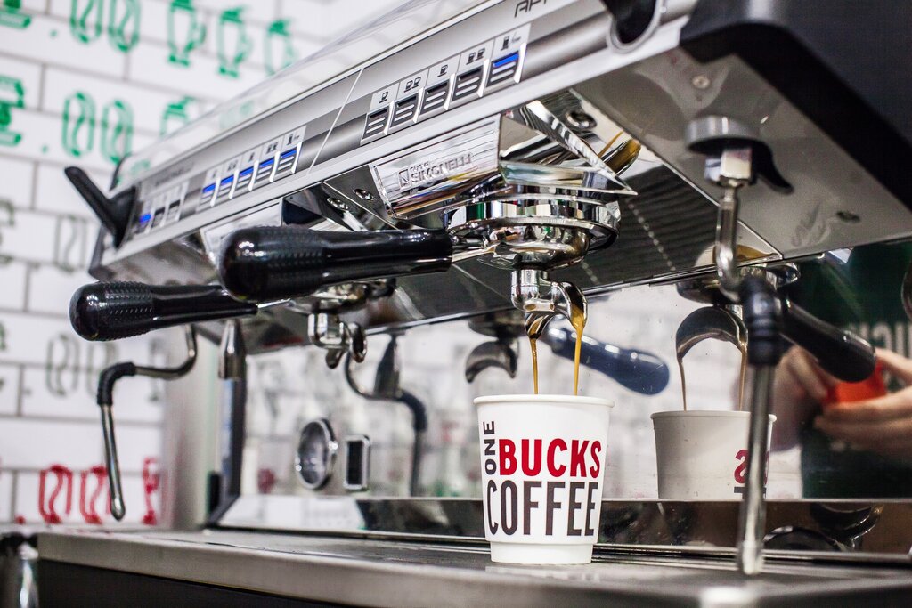 Kahve dükkanları Onebucks Coffee, Moskova, foto