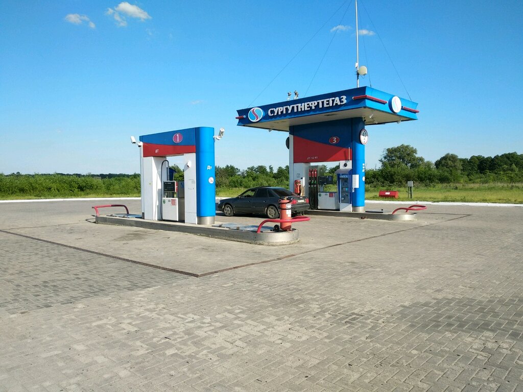 Benzin istasyonu Surgutneftegas, Kaliningrad, foto