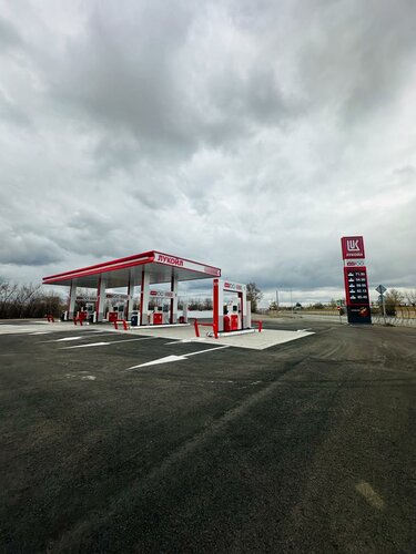 Benzin istasyonu Lukoil, Hakasya, foto