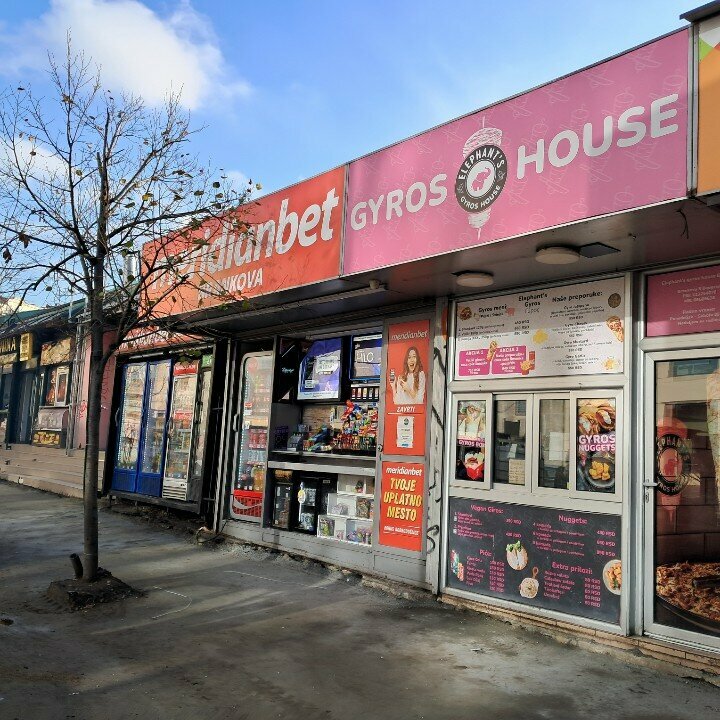 Fast food Elephant's Gyros House, Belgrad, foto