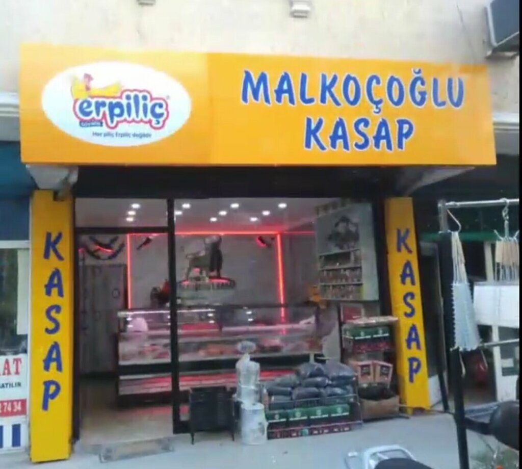 Kasap, şarküteri Malkoçoğlu kasabı, İstanbul, foto