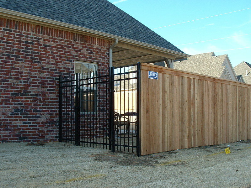 Çitler, parmaklıklar Jenks Fence, Oklahoma Eyaleti, foto