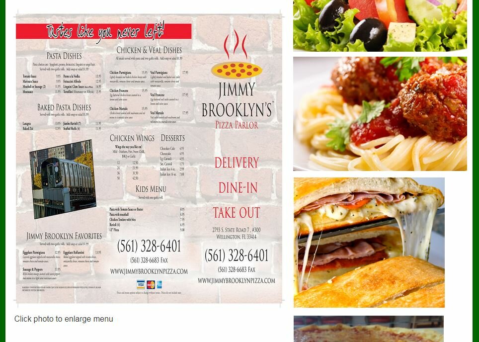 Pizzacılar Jimmy Brooklyn's Pizza Parlor, Florida Eyaleti, foto