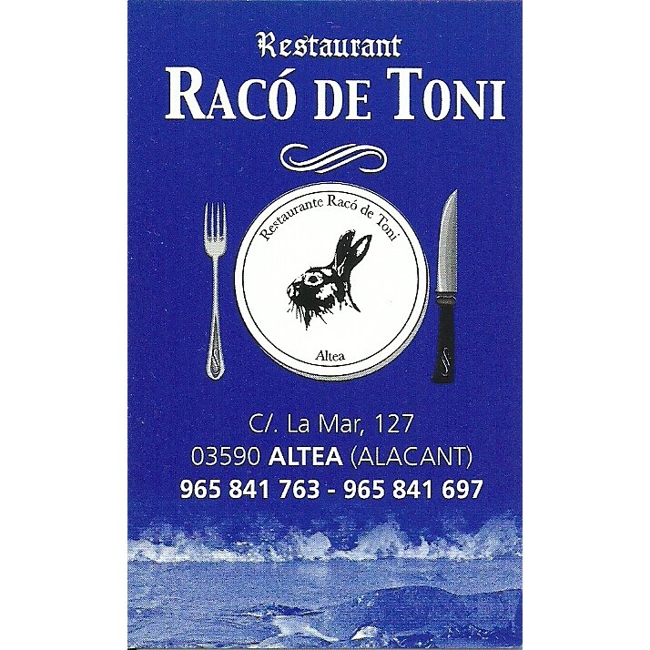 Restoran Restaurante Mesón Racó De Toni, , foto