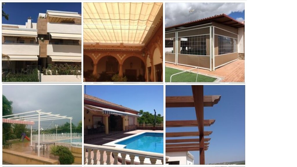 Çerçeve ve çadır yapıları Toldos y Ventanas Jiménez, Endülüs, foto
