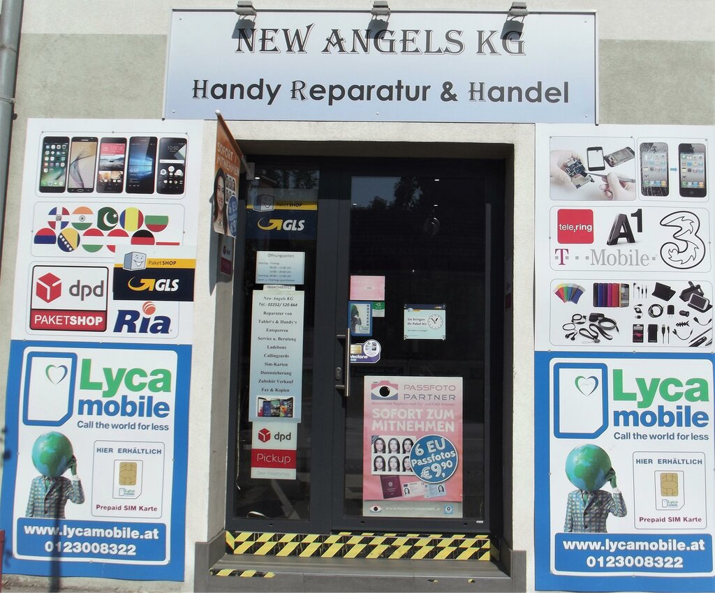 Cep telefonu ve aksesuarları satış mağazaları New Angels Kg, Aşağı Avusturya, foto