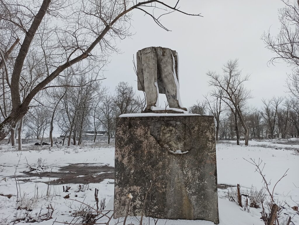 Anıt, heykel В.И. Ленин, Rostovskaya oblastı, foto