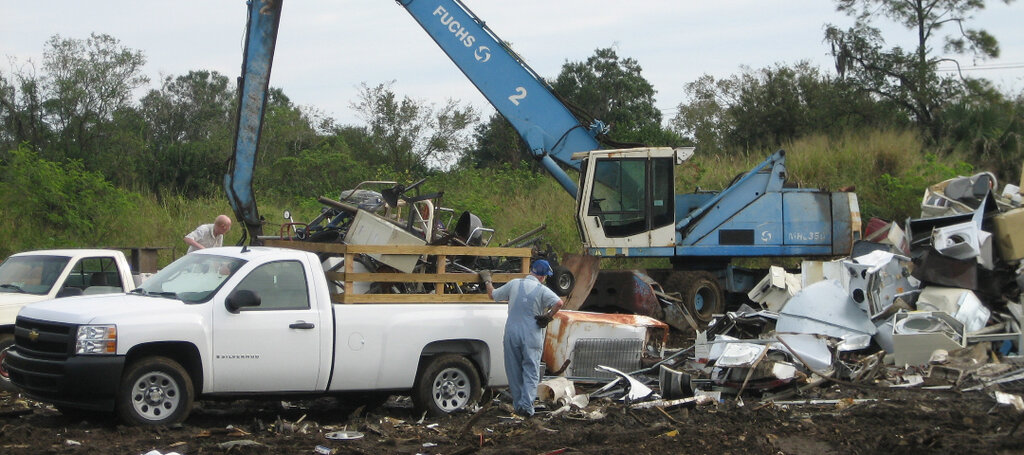 Geri dönüşüm merkezleri Allied Scrap Processors, Inc, Florida Eyaleti, foto