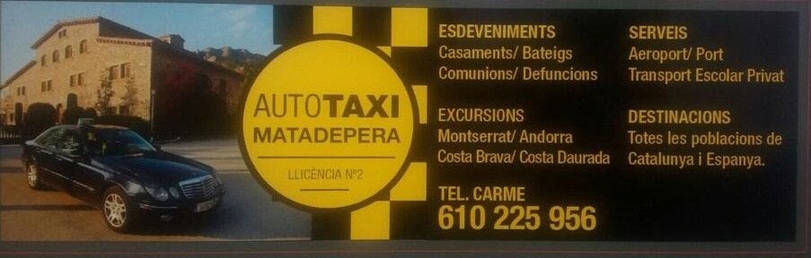 Taksi Taxi Matadepera, Katalonya, foto