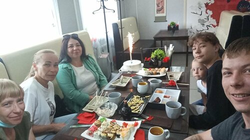 Suşi restoranı Суши, Buriatya, foto